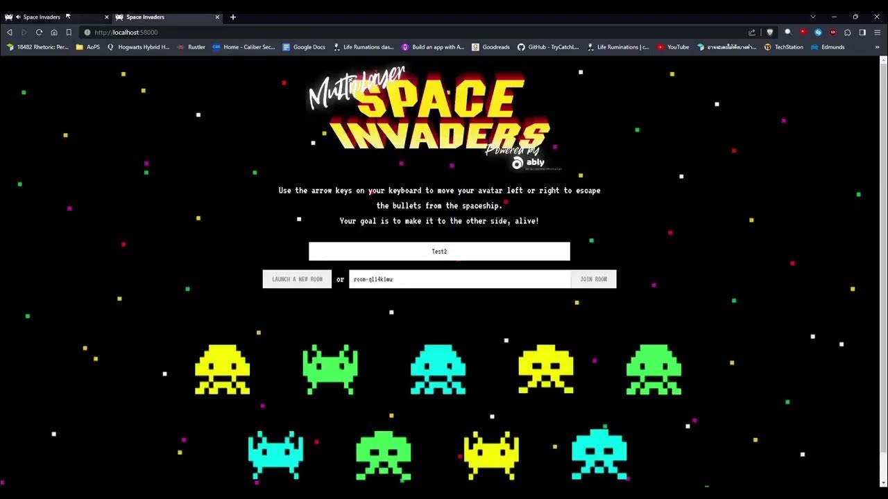 Multiplayer Space Invaders Game Demonstration - YouTube