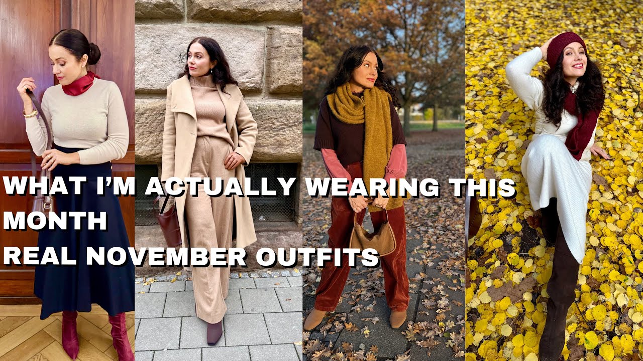 What I’m Wearing This Month: November Outfits & Real-Life Style - YouTube