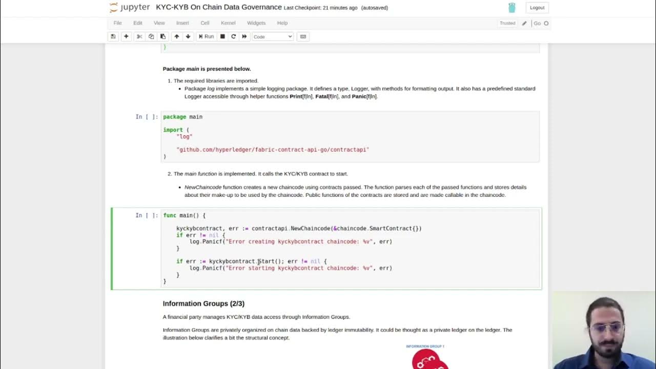 Smart Contracts Hyperledger Fabric Channels Explained in KYC DApp - YouTube