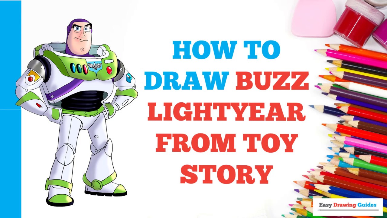 How to Draw Buzz Lightyear from Toy Story in a Few Easy Steps: Drawing ...