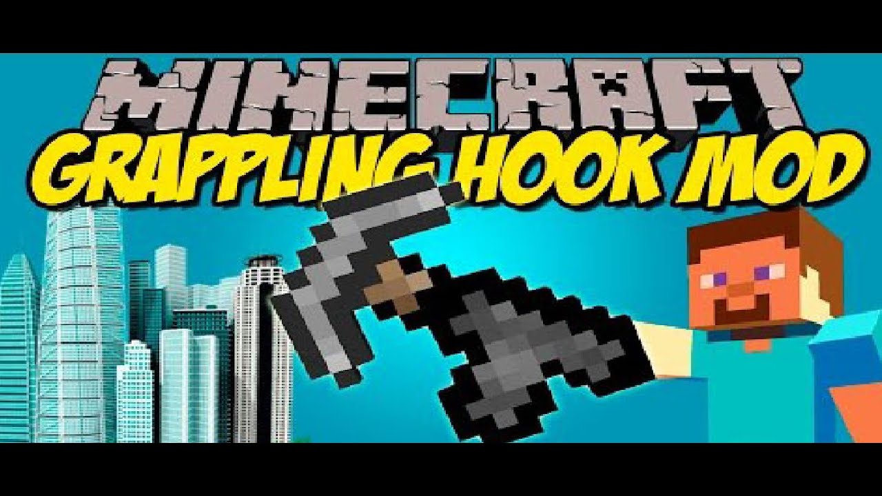 Grappling hook mod 1.7.10 - YouTube