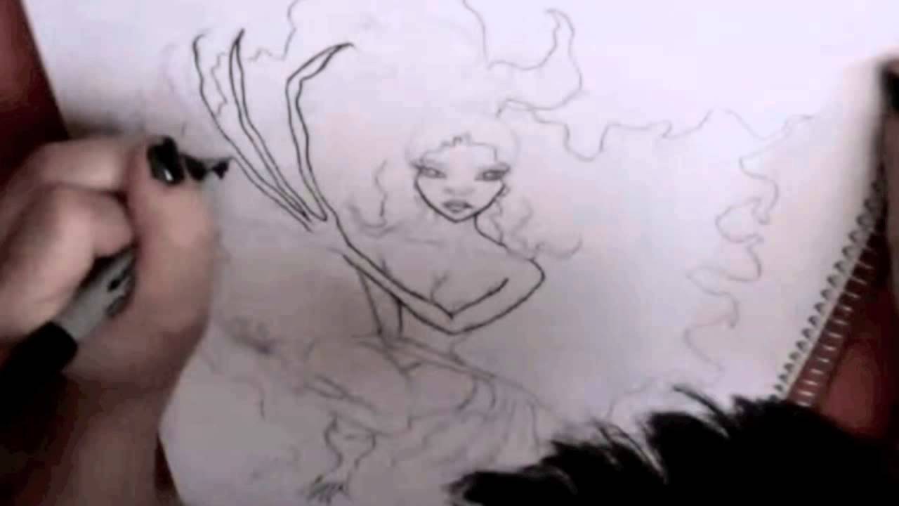 speed drawing - siren - YouTube