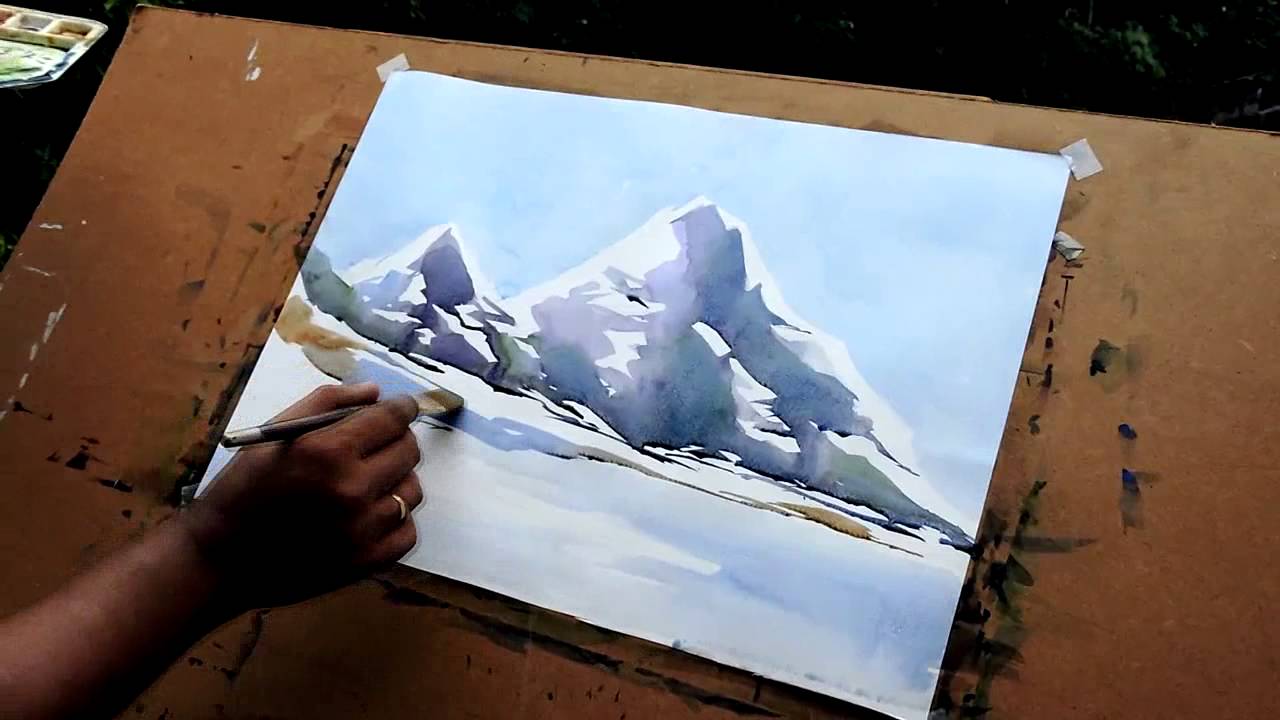 Water colour Painting Demonstration - YouTube