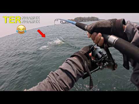 Ikan ini Sampai Mengamuk 😂 Mancing di Bagan Tancap Kamal Muara || Mancing Gaes