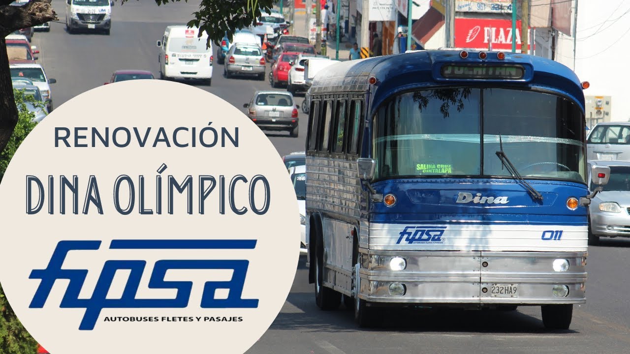 DINA Olímpico de Autobuses FYPSA, renovación de interiores. - YouTube