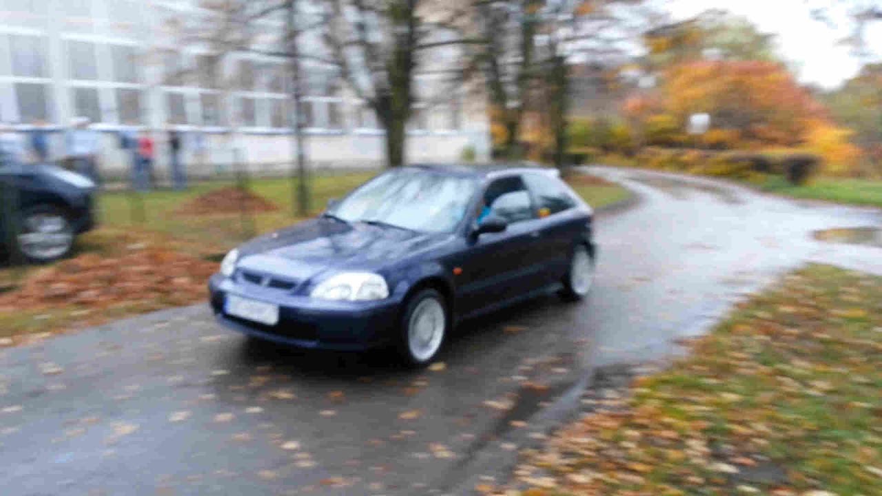 Honda Civic EJ9 1.4 is d14a4 bez końcowego dzwięk sound - YouTube
