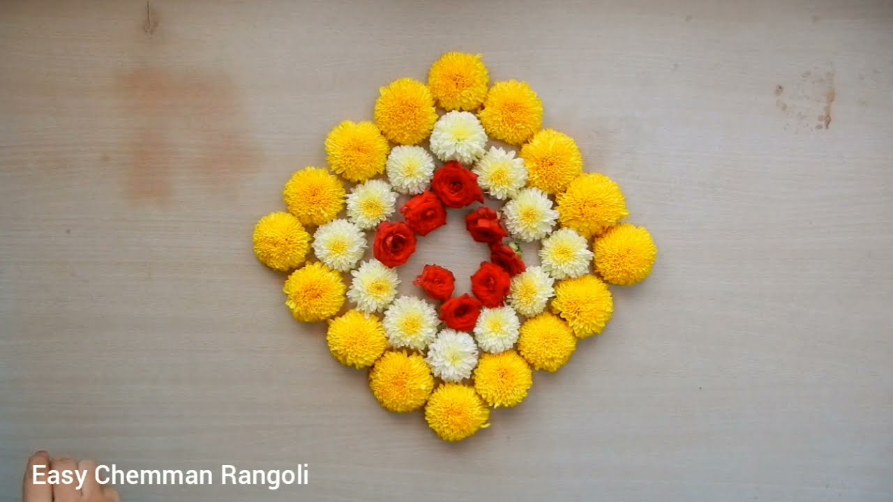 Simple athapookalam designs | Fantastic small pookolam design ...