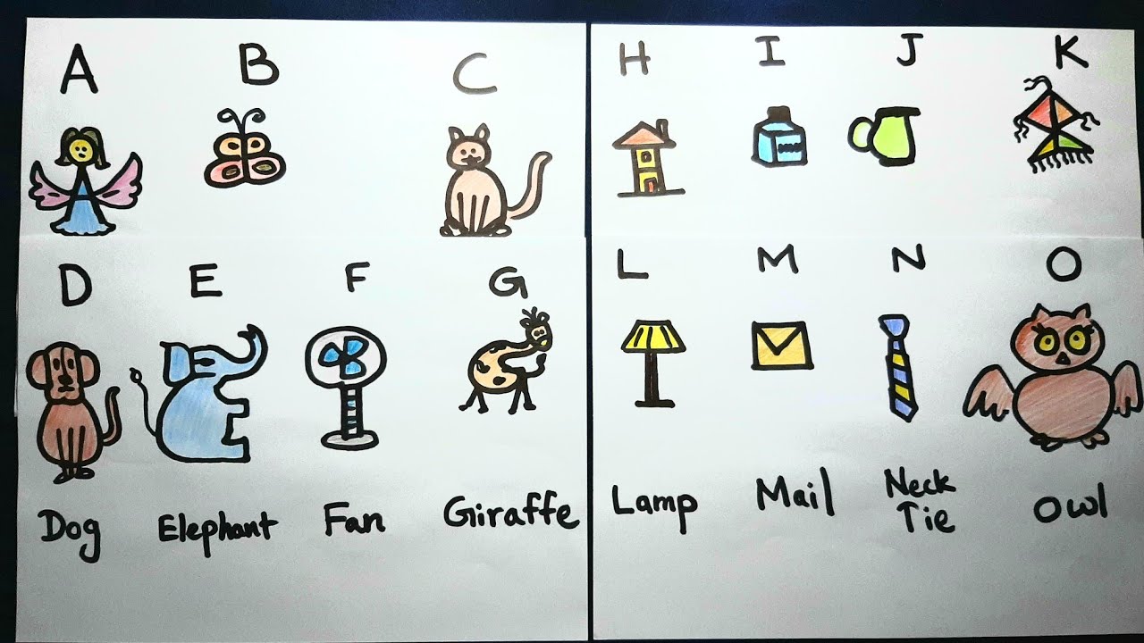 HOW TO TURN ALPHABET INTO PICTURES For Kids YouTube HOW TO TURN ALPHABET INTO PICTURES For Kids YouTube