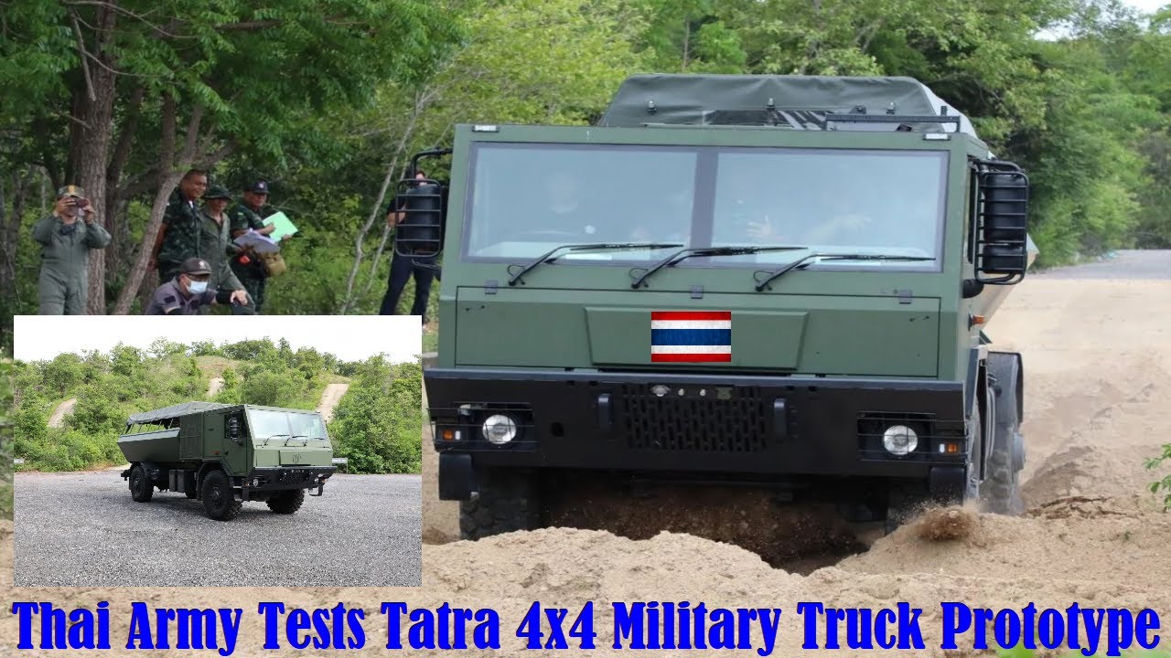 Thai Army Tests Tatra 4x4 Military Truck Prototype - YouTube