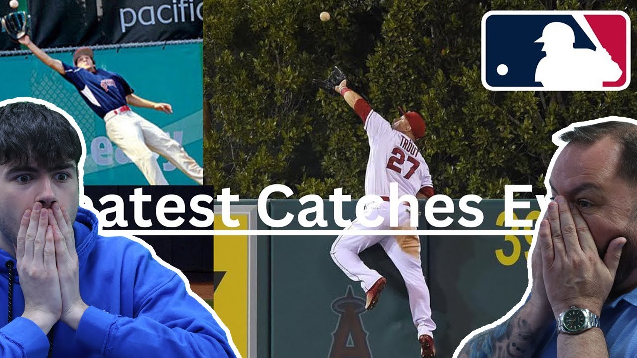Top 10 Greatest Catches in MLB History! British Father and Son React ...