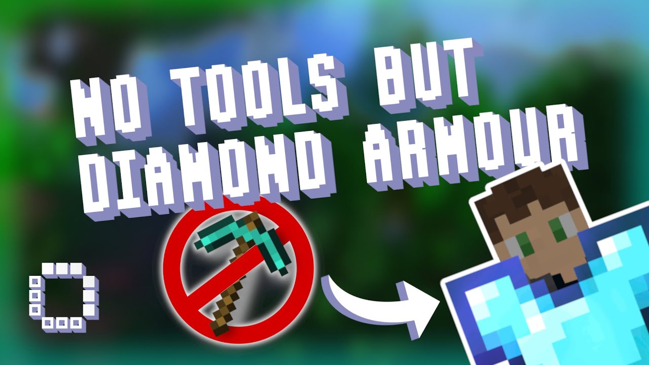 Getting Diamond Armour, Without Using ANY Tools in Minecraft! - YouTube