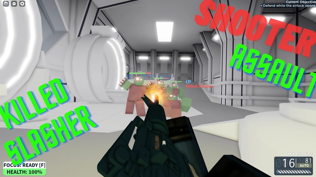 slasher killer assault shooter roblox zombie stories - YouTube