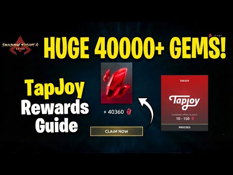 Is the 40,000 Gems Offer Real? 💎 TapJoy Full Guide Shadow fight 4 arena