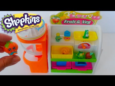 SHOPKINS FRUIT & VEG STAND Play with shopkins' fruit &veg stand