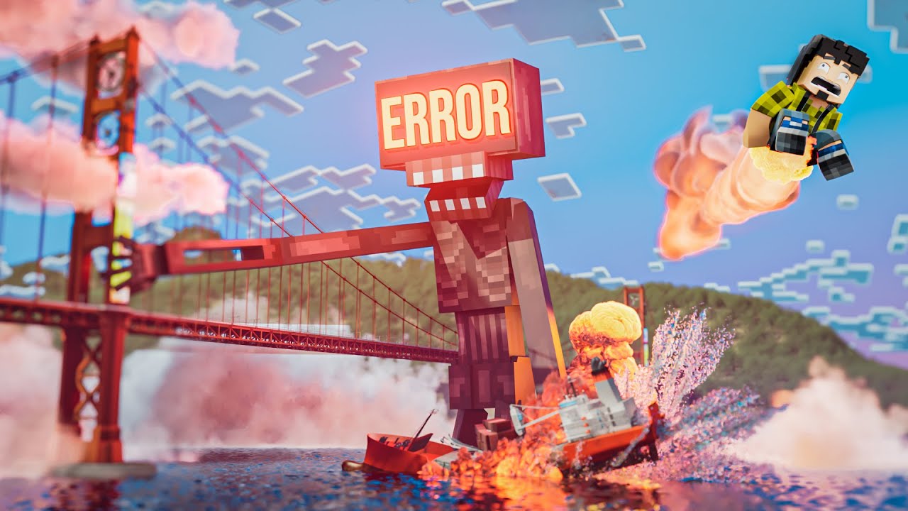 ERROR HEAD ATACOU A CIDADE DO MINECRAFT!! (TREVOR HENDERSON) - YouTube