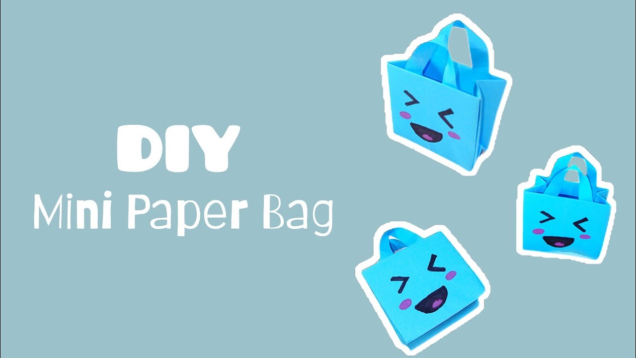 ORIGAMI MINI BAG/ Paper Craft/ How to make a small bag out of paper ...