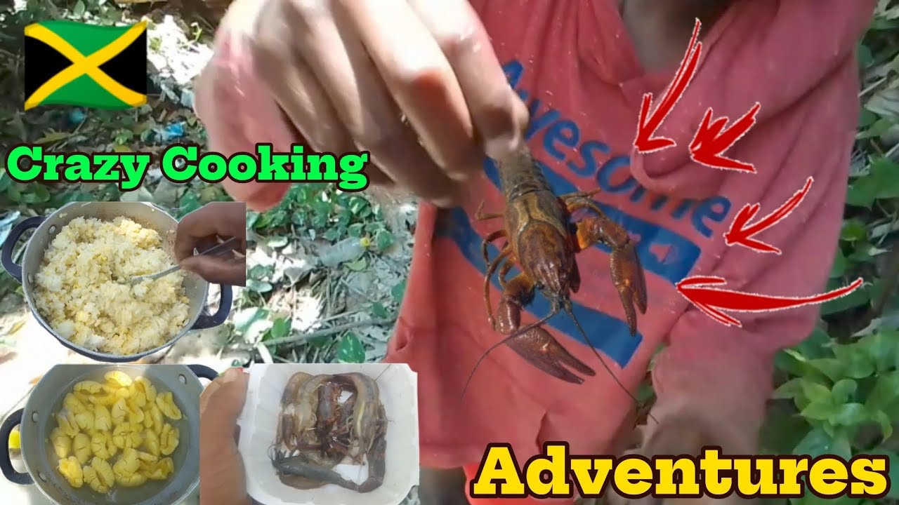 Catch And Cook Giant Crayfish🦐 Crazy Adventures 🇯🇲 - YouTube