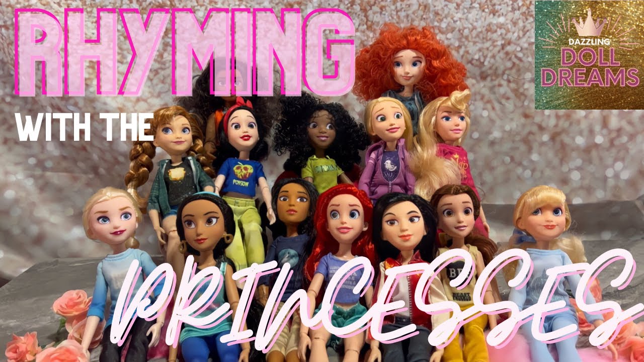 Disney Princess Rhyming Dolls Learning Lesson Barbie Playtime - YouTube