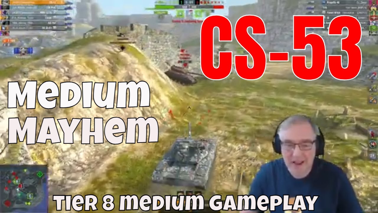 CS-53 gameplay Tier 8 Medium Mayhem! #wotb #wotblitz - YouTube