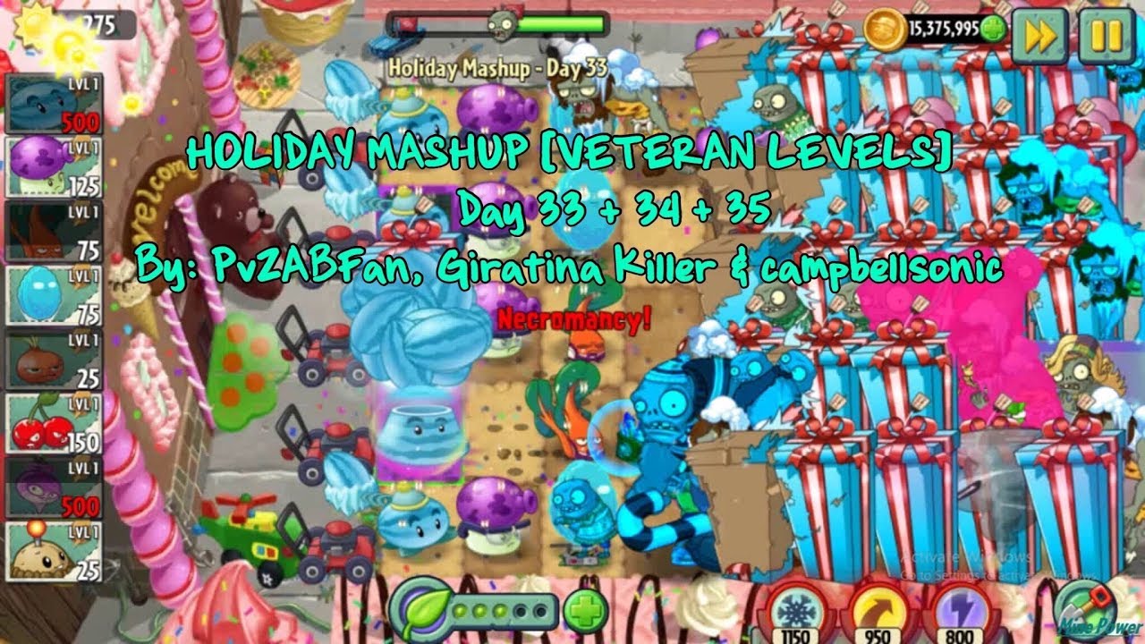 [PvZ 2: Holiday Mashup] Day 33 to 35 - YouTube