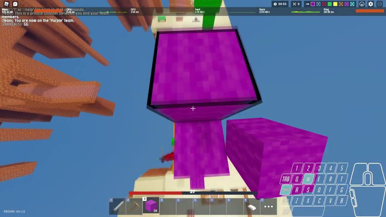 Roblox bedwars gameplay 240 - YouTube