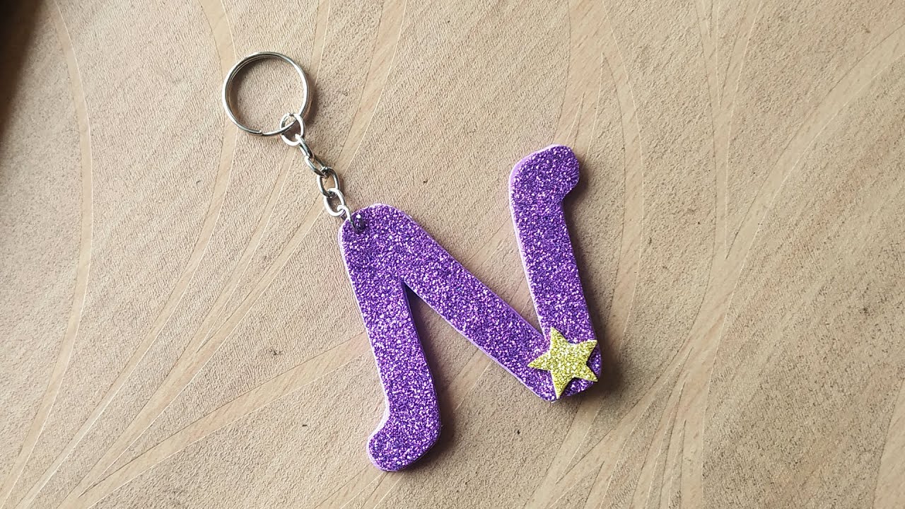 How to make keychain || How to make alphabet keyring || Alphabet ...