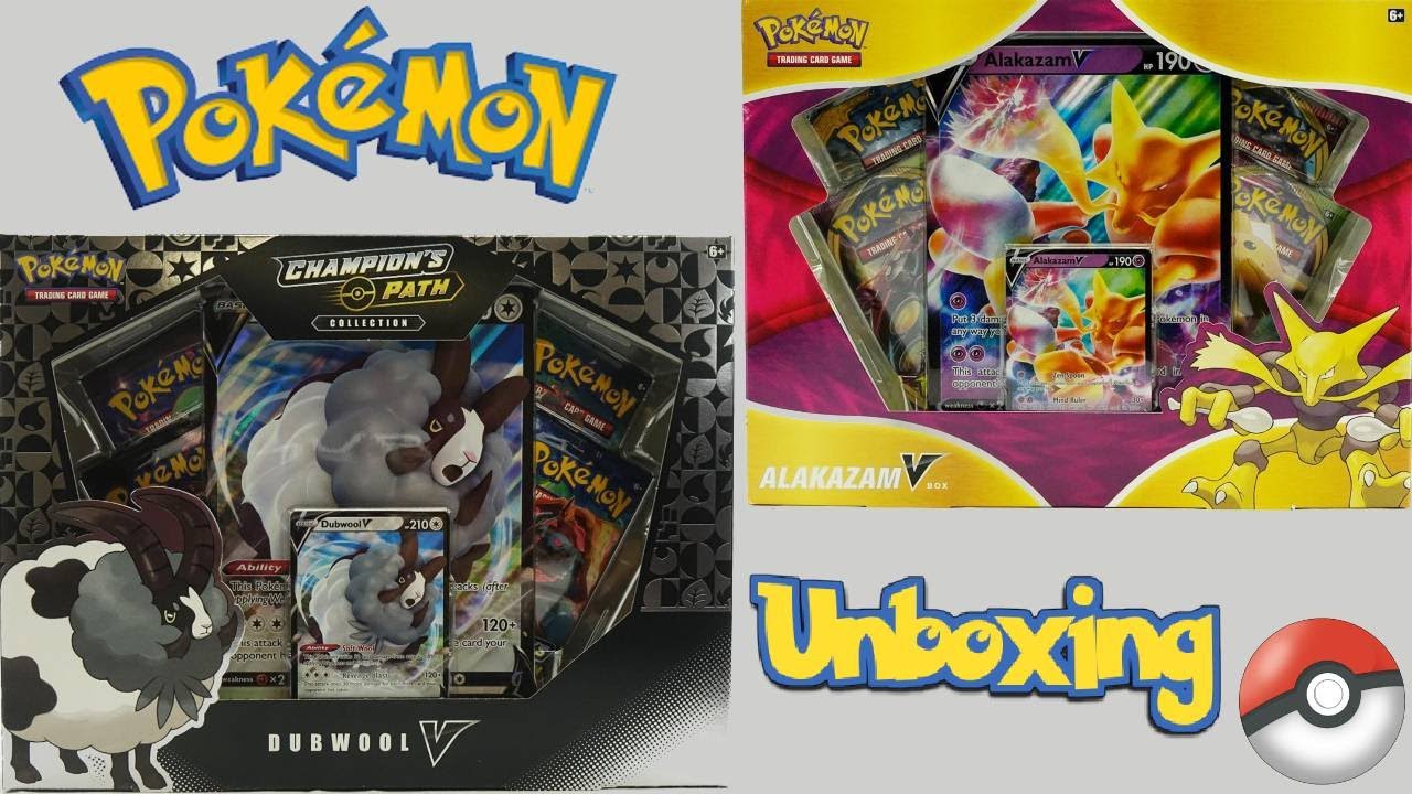 Pokemon V Alakazam and Dubwool Boxes - YouTube
