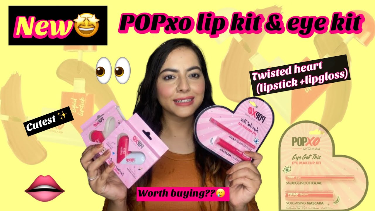 New “POPxo lipstick lip gloss & eye kit”review - YouTube