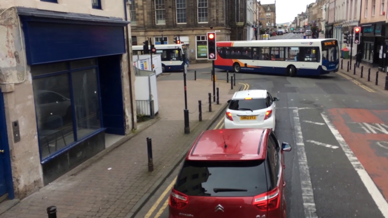 Ayr town centre from bus. - YouTube