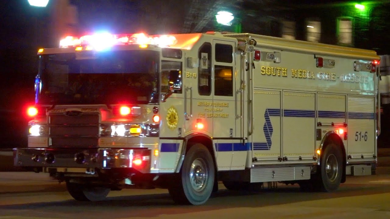 South Media Fire Company Rescue 51 Responding - YouTube