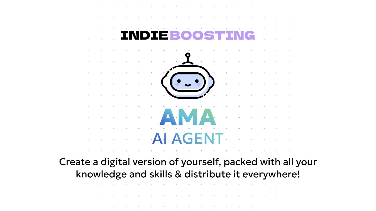 [Indie Boosting] Introducing AMA AI AGENT - YouTube