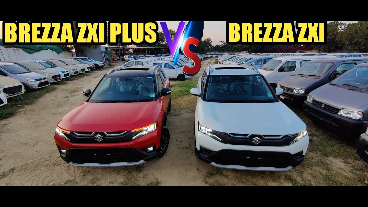 BREZZA ZXI PLUS V/S BREZZA ZXI ||comparison|| Full walkaround review ...