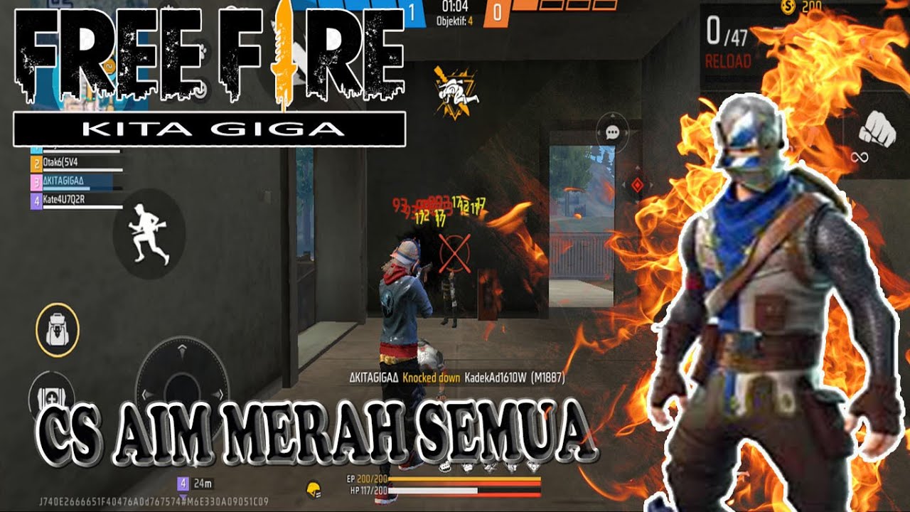 FREEFIRE 🔥 OMG MAIN DI CS AIM MERAH SEMUA #freefire - YouTube