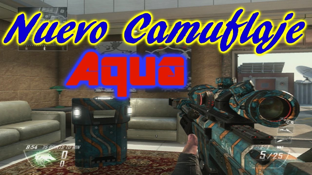 NUEVO CAMUFLAJE AQUA!! - BLACK OPS 2 - YouTube