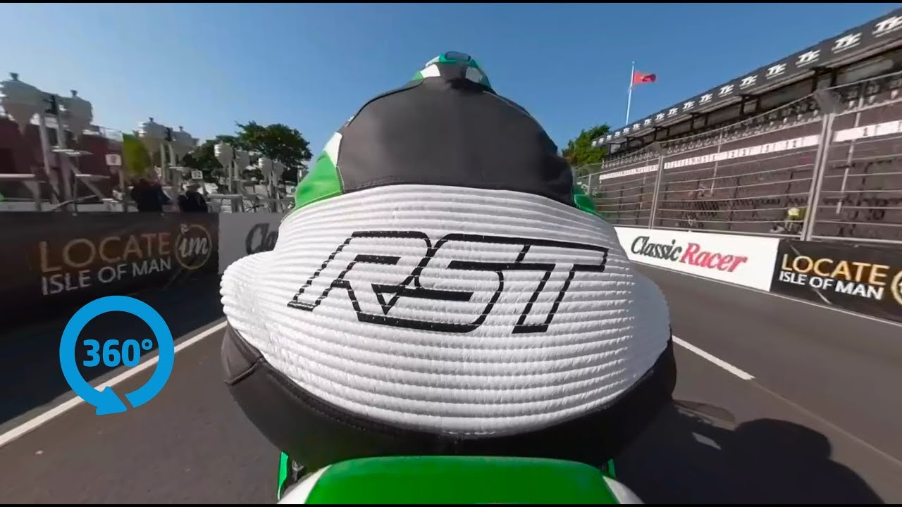 360 GoPro Fusion Ray Maloney Lightweight Manx Grand Prix - YouTube