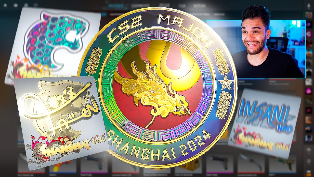LANÇOU!! MEGA ATUALIZAÇÃO do MAJOR de SHANGHAI no CS2 (adesivos com ...