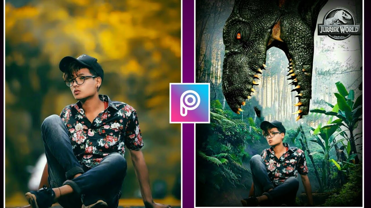 Jurassic world photo editing tutorial in picsart. Jurassic world photo ...
