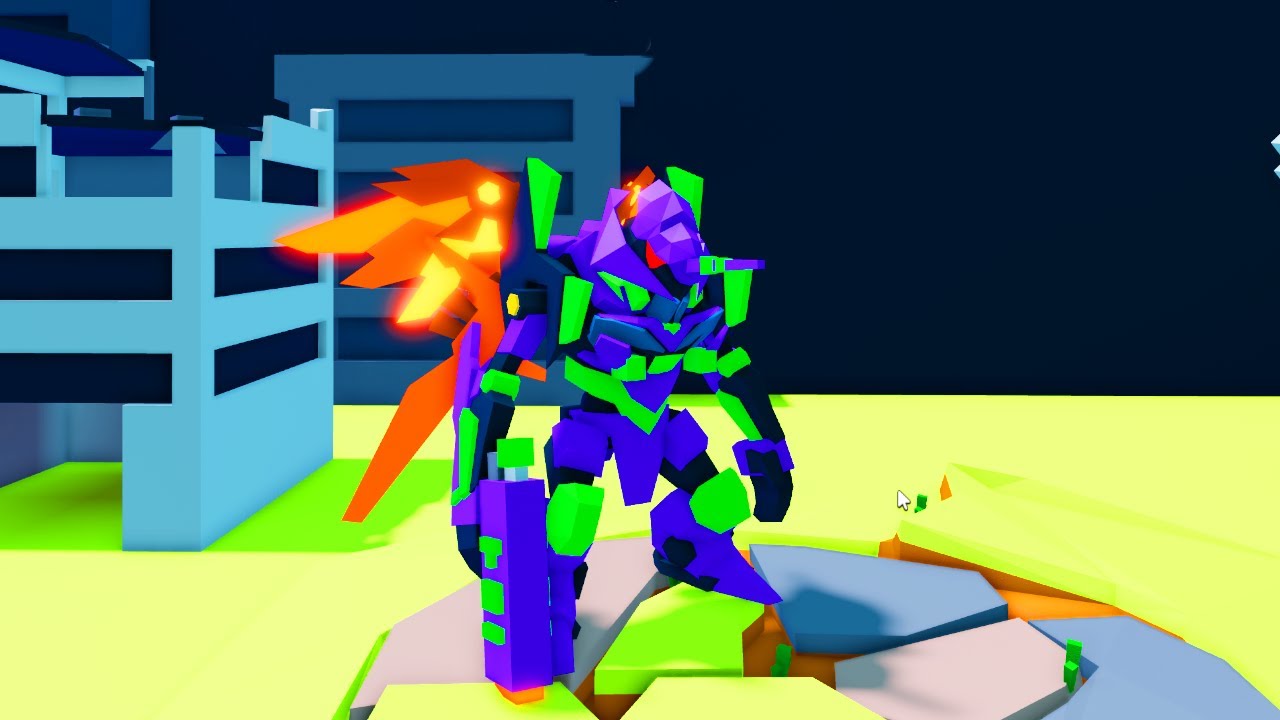 I Become Evangelion 01 In Mecha Simulator roblox - YouTube
