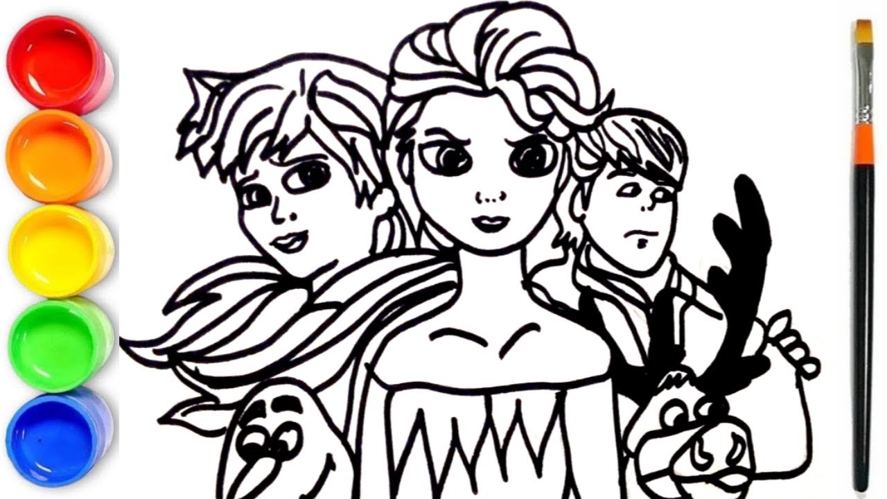 How to draw Frozen | Drawing Frozen | DISNEY - YouTube