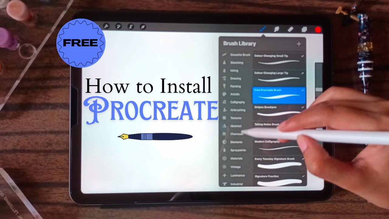 Free Procreate Brushes For Calligraphy How To Install Procreate On Free Procreate Brushes For Calligraphy How To Install Procreate On