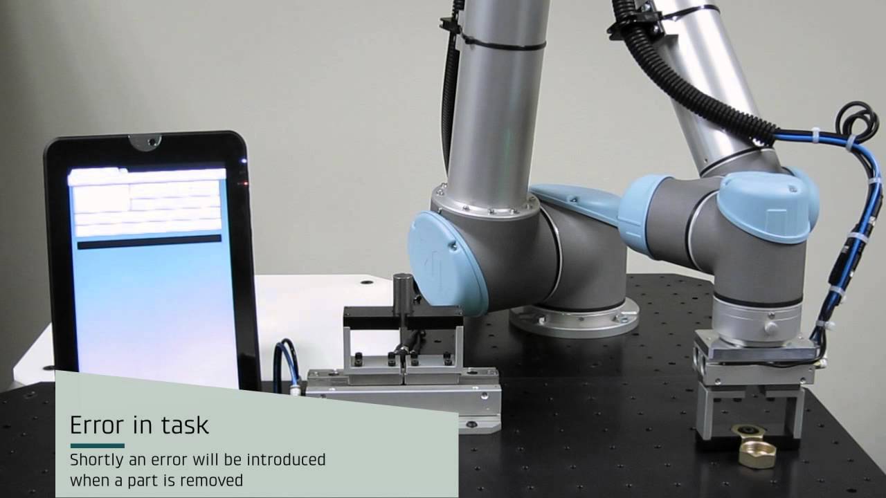Robot CoWorker: Intelligent error handling by DTI Robotics - YouTube