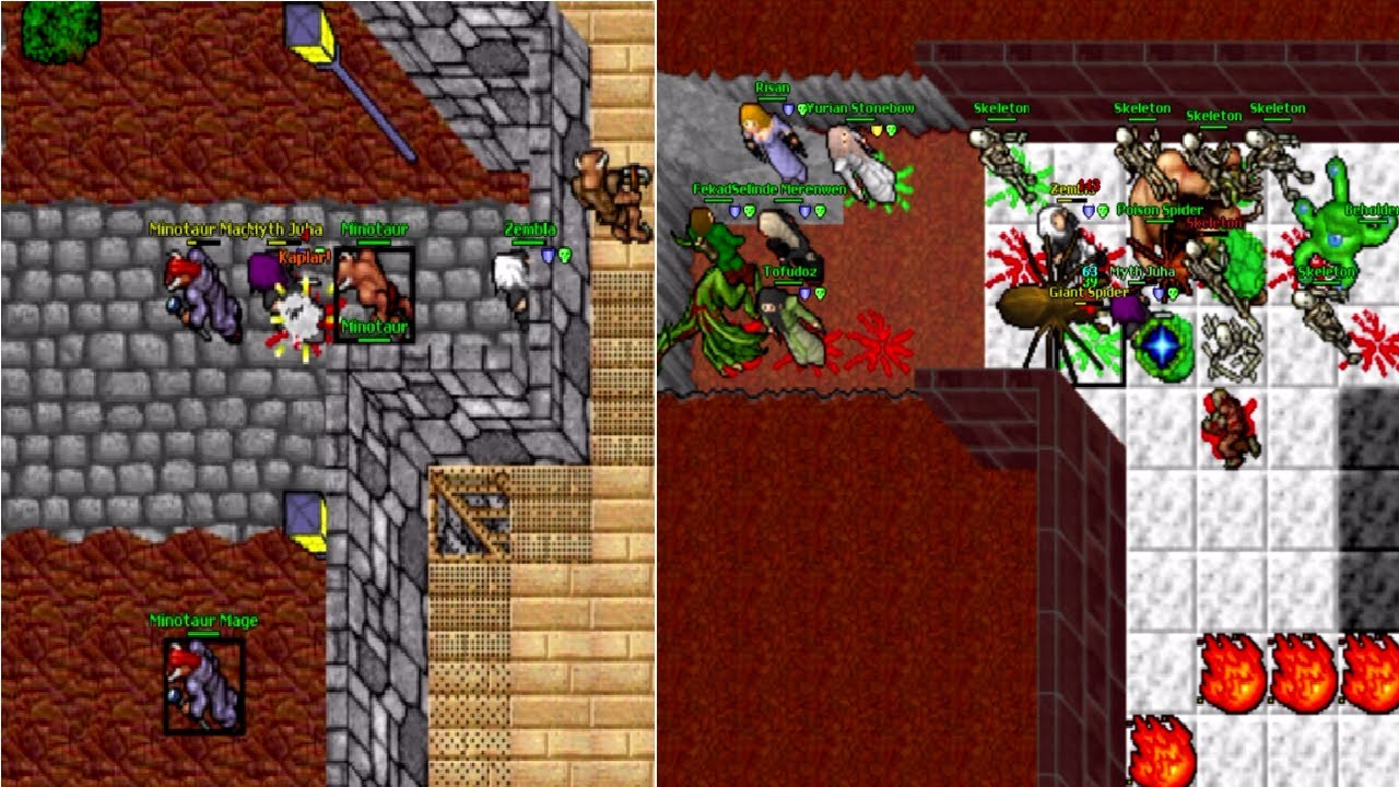 Old Tibia - Mintwallin & Mad Mage Quest (Lunara 2004 7.26) - YouTube