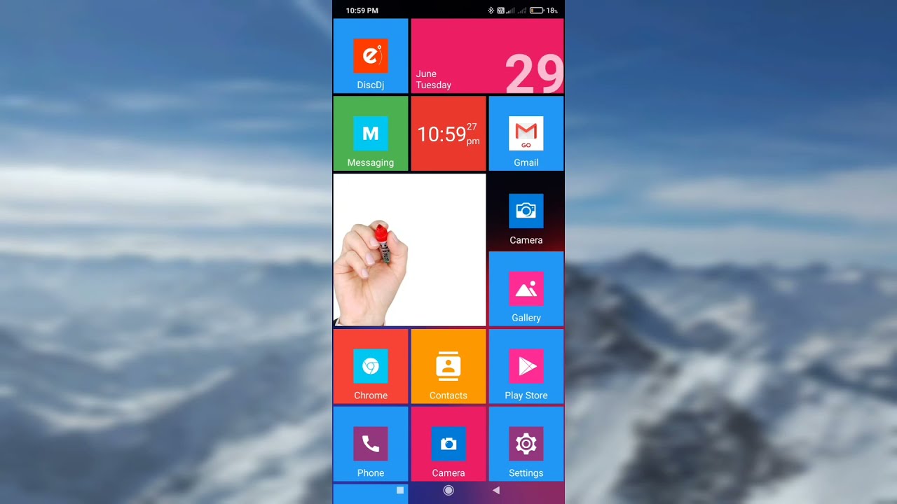 Square Home-launcher windows style 👍 - YouTube