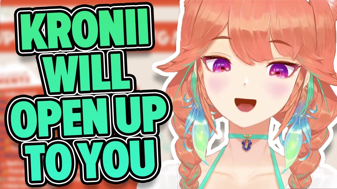 Kronii will open up to you - YouTube