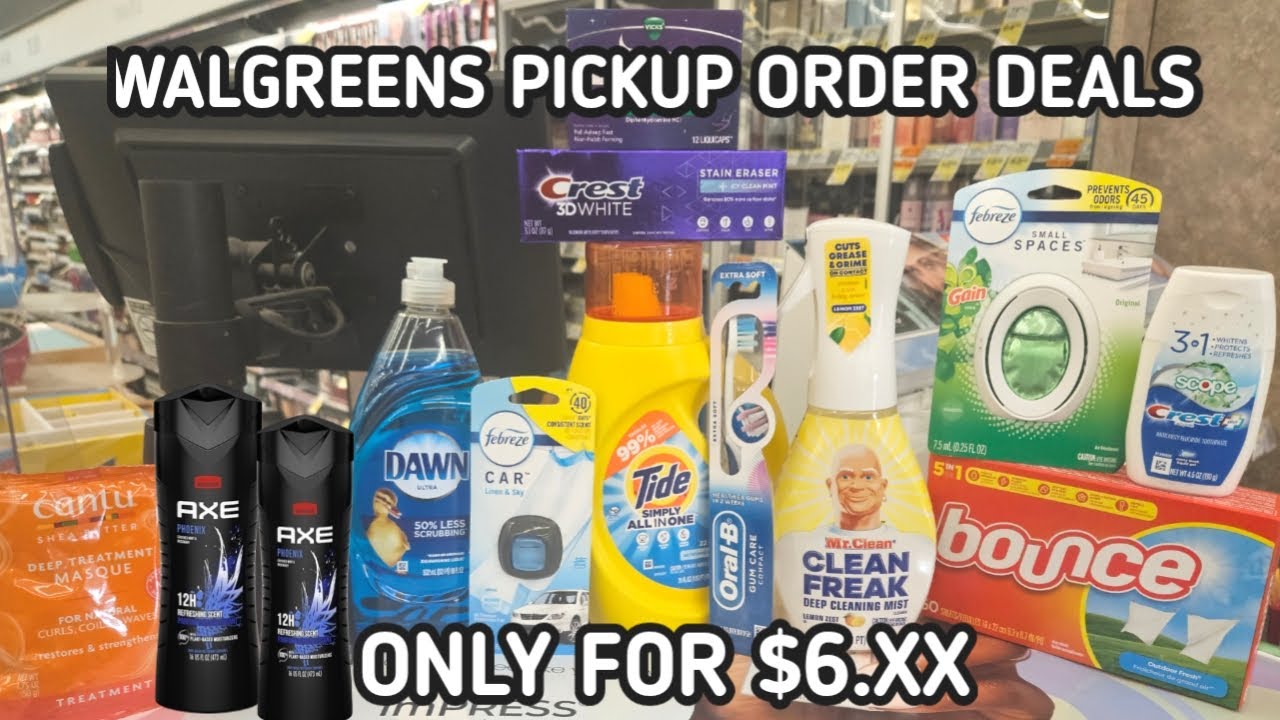 WALGREENS PICKUP ORDER DEALS| ONLY $6.XX #walgreens #deals #couponing ...