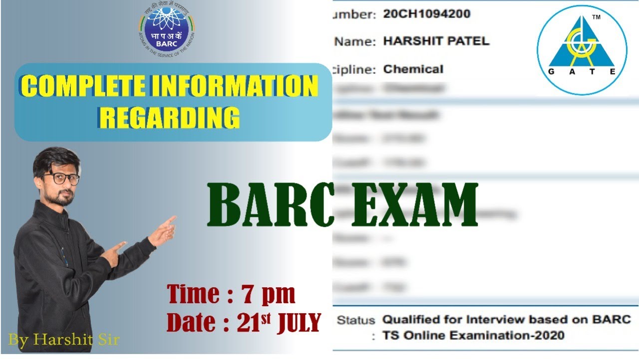 My BARC Score Card Revealed | Complete Information regarding BARC Exam ...