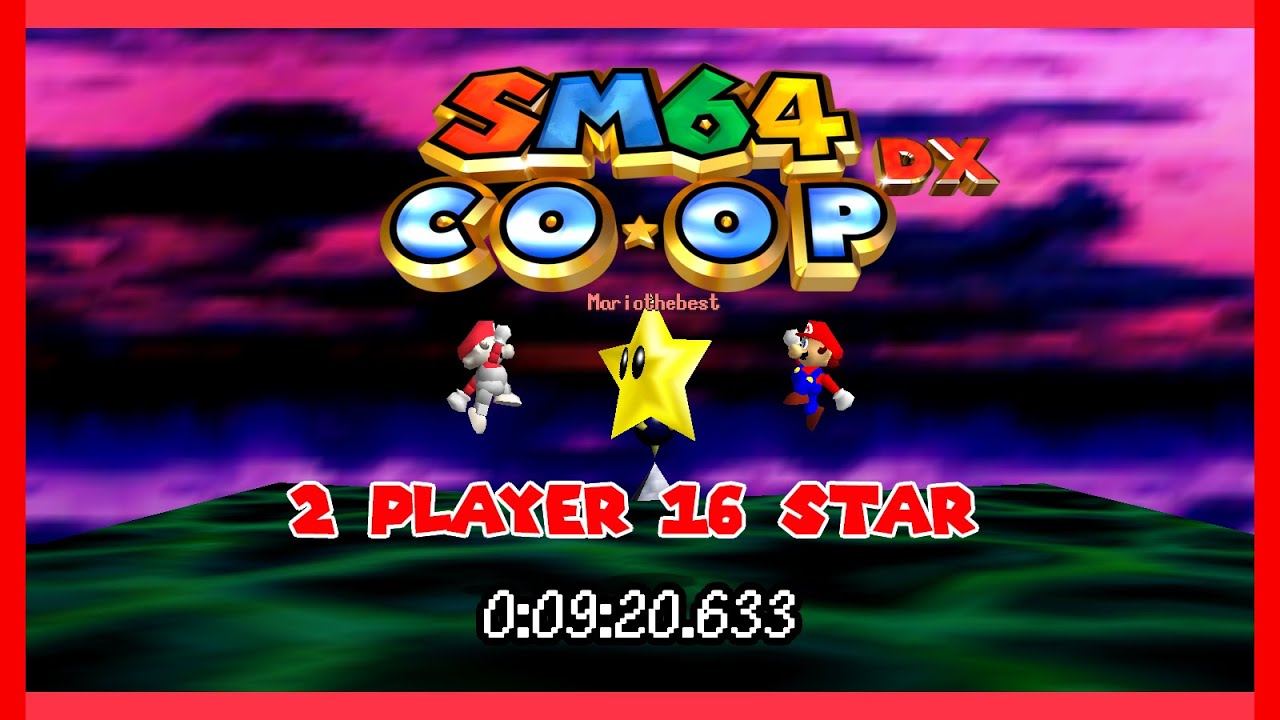 SM64 Coop DX 16 Star 2 Player (ft Mold Mario) 9:20.633 - YouTube