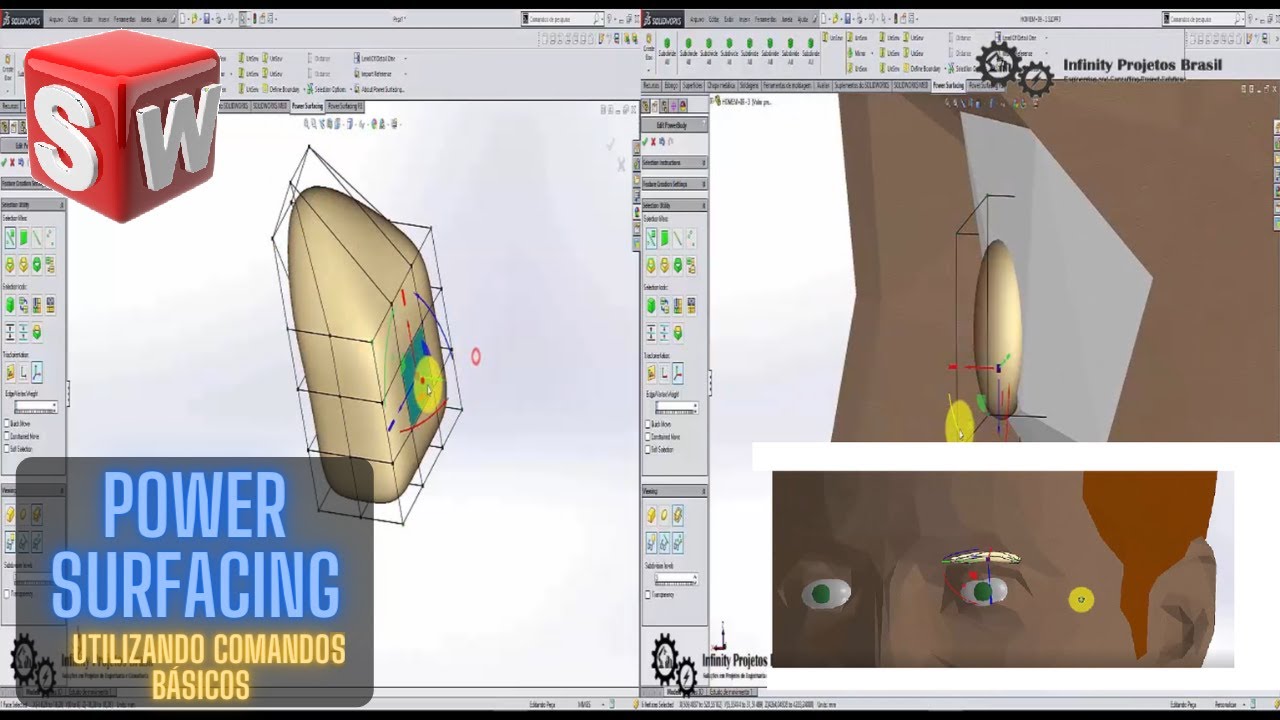 Como Modelar Superfícies Orgânicas no Solidworks Usando o Power ...