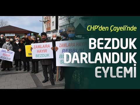 CHP'den "Zamlardan Bezduk Darlanduk" eylemi - YouTube