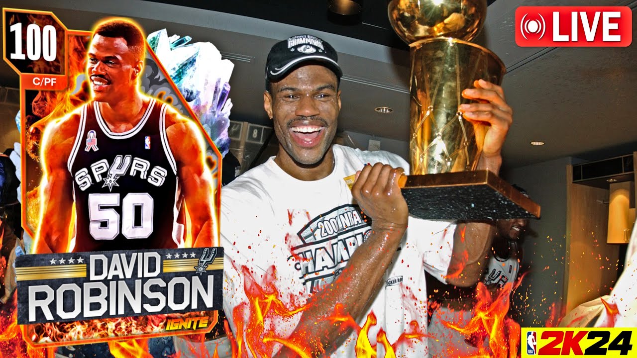 100 OVERALL DAVID ROBINSON JOINS THE SQUAD! NBA 2k24 Myteam UNLIMITED ...